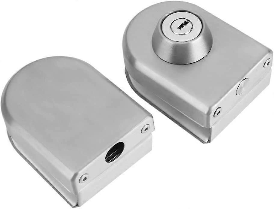 Stainless Steel Glass Door Hinge, Anti-theft Security Lock with Keys ...