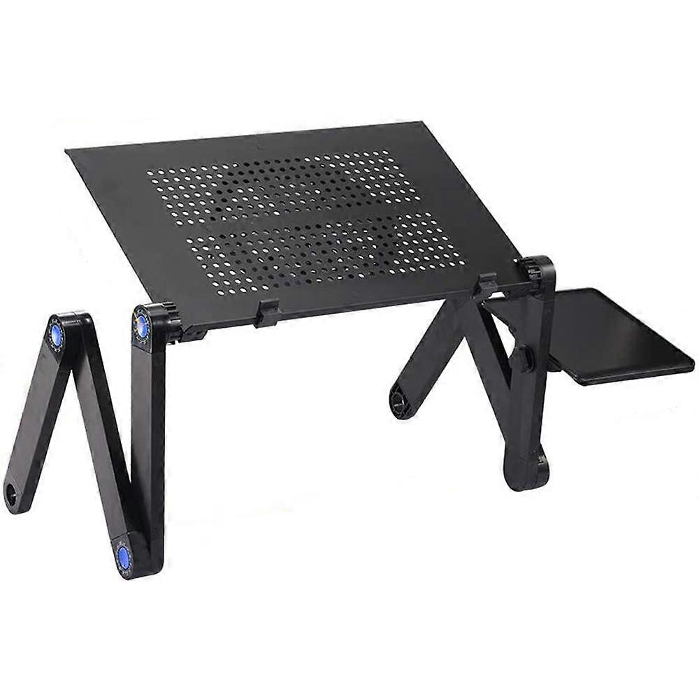 Adjustable Aluminum Laptop Stand With Fan And Mouse Pad Ergonomic ...