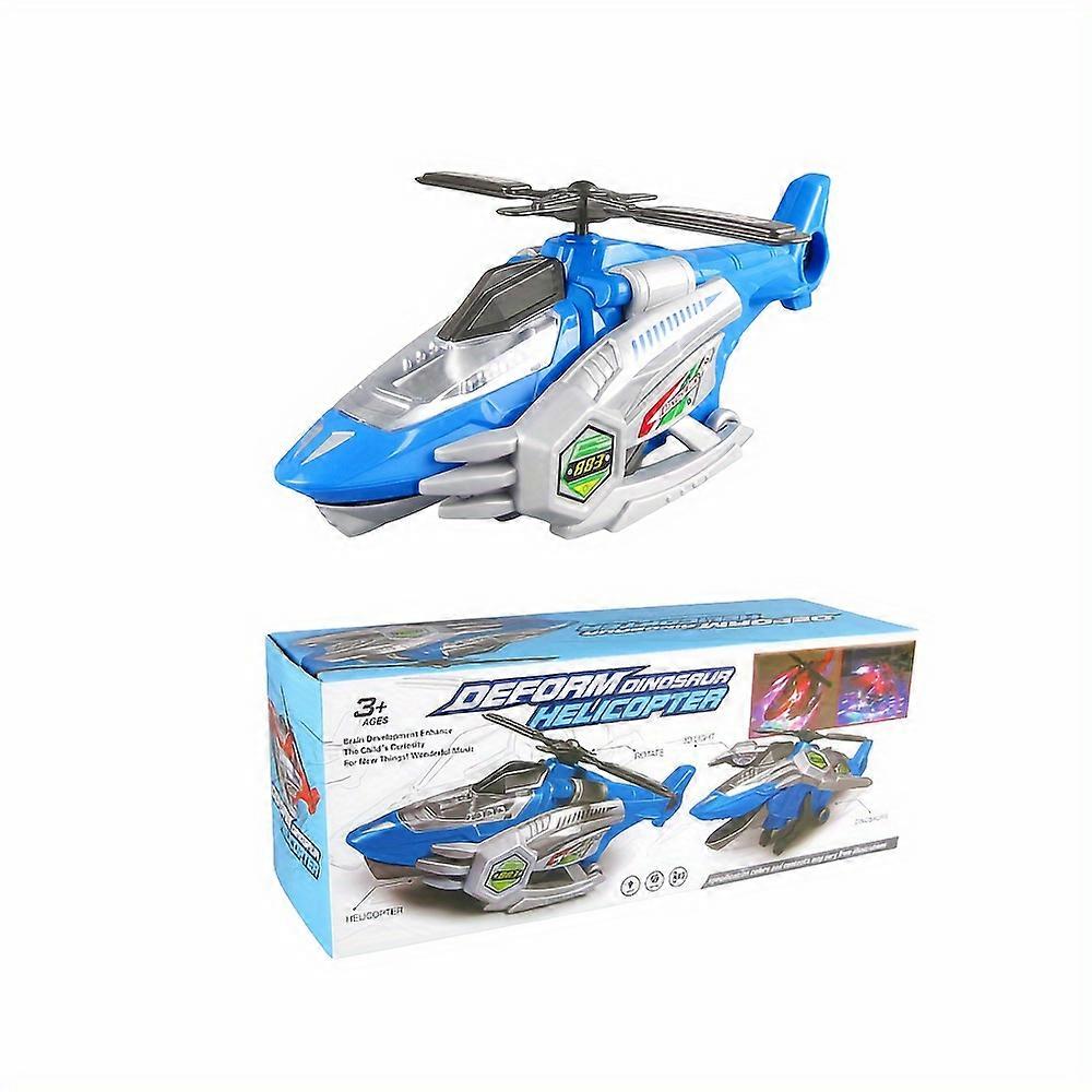 Universal helicopter transforming dinosaur electric toy rotating ...