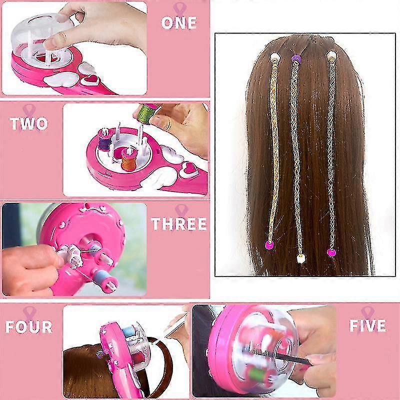 Girls Electric Automatic Hair Braid Diy Stylish Braiding Hairstyle Tool ...