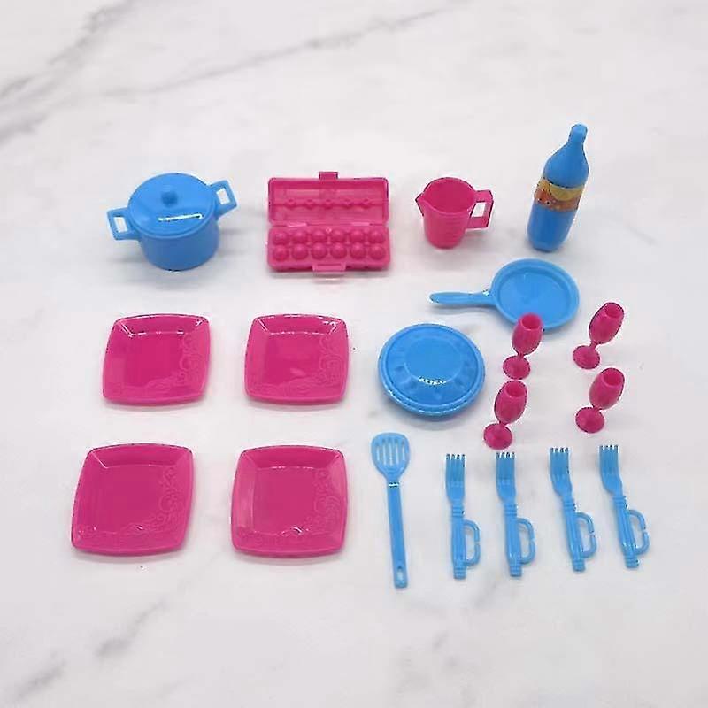 Barbie Toys Accessories, Playhouse Toys, Toy Tableware Set Of 20 ...