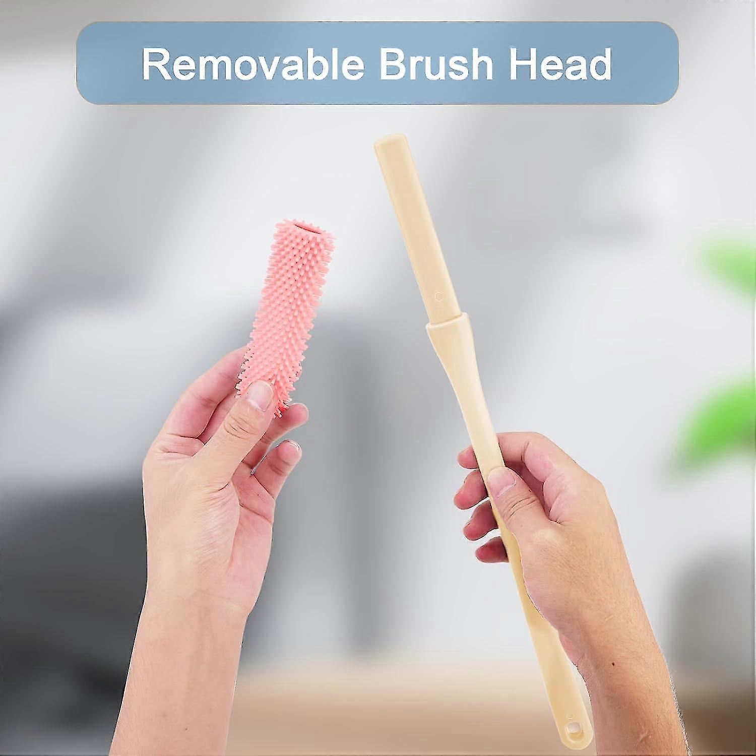 Toe Cleaning Brush,Foot Scrubber in Shower Long- Handled Toe Lotion ...
