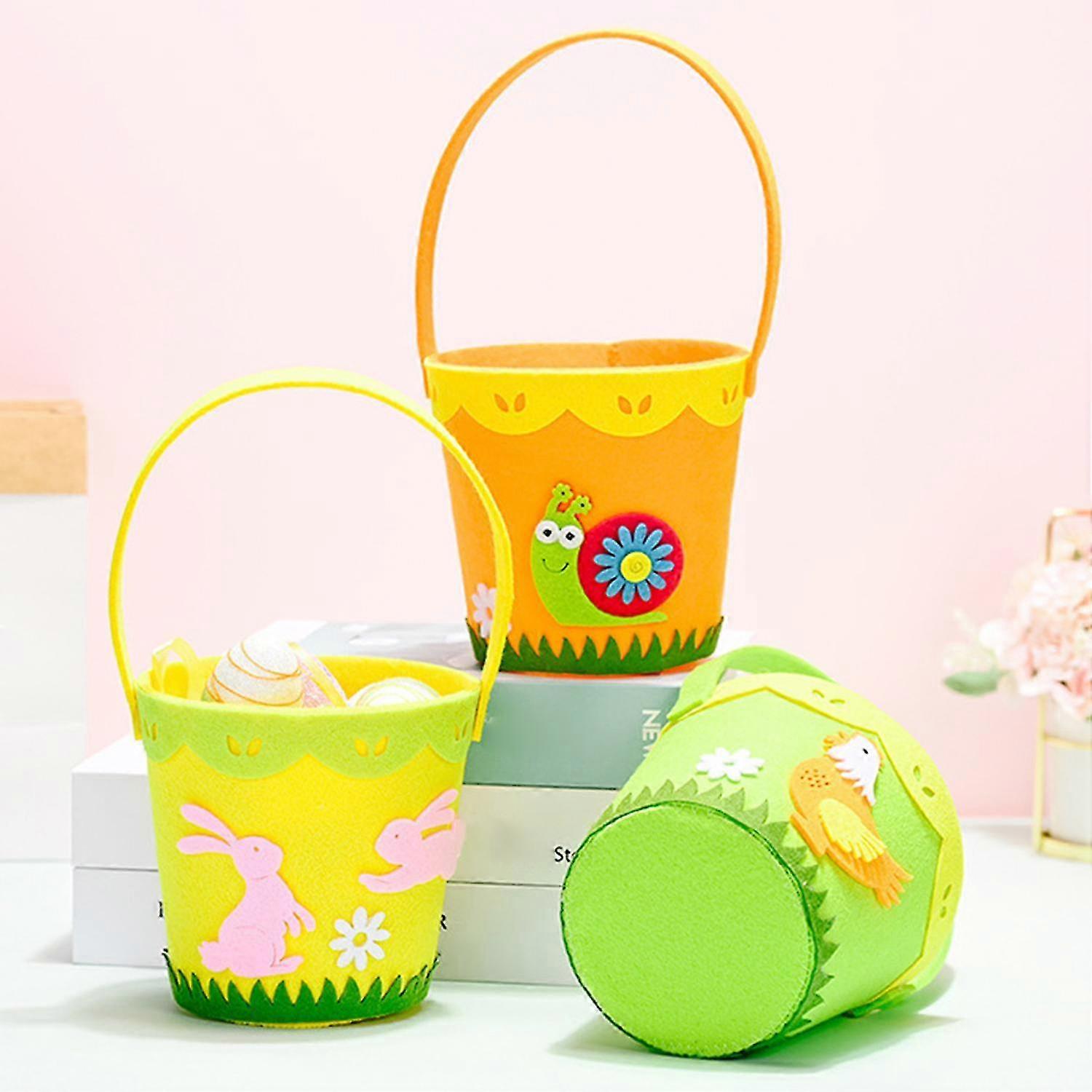 Easter Storage Basket Adorable Decorative Colorful Cute Animal Bunny ...