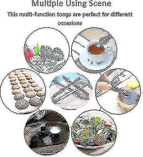 12 Pcs Candy Tongs, Icing Sugar Tongs, Stainless Tongs, For Ice Cream ...