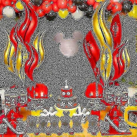 10 Pcs Fake Fire Balloons Firefighter Fire Truck Birthday Party ...