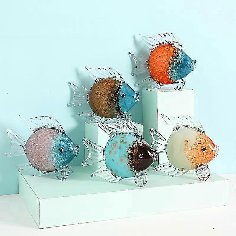 Large Glass Fish Figurines Hand Blown Glass Fish Statue And Sculpture ...