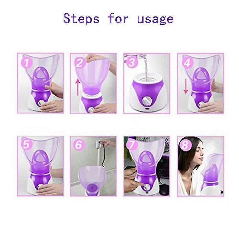 Facial Steamer Professional Steam Inhaler Facial Sauna Spa Mask ...
