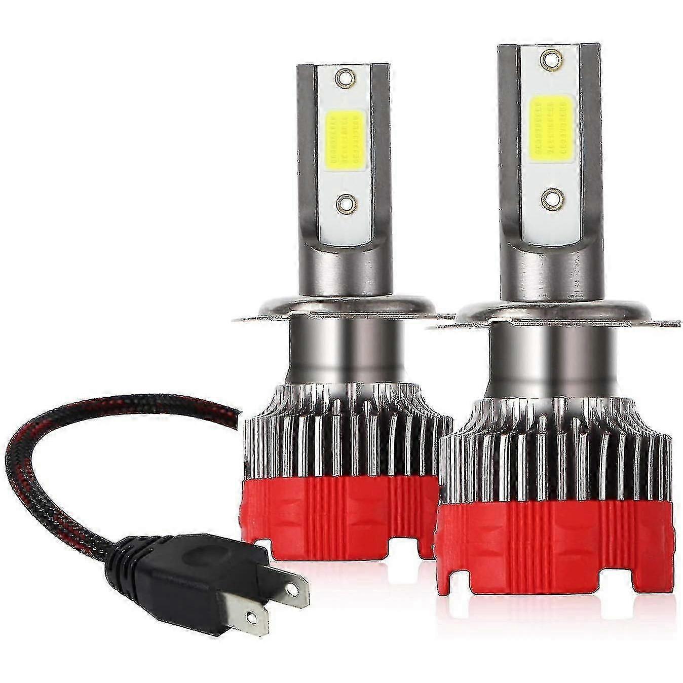 H7 Led Headlight Bulbs 6000k High Beam Low Beam 55w 8000 Lumens Fog ...