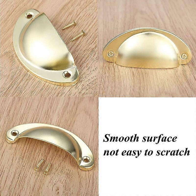 12 PCS Retro Shell Door Handle 82mm Vintage Drawer Furniture Handle ...