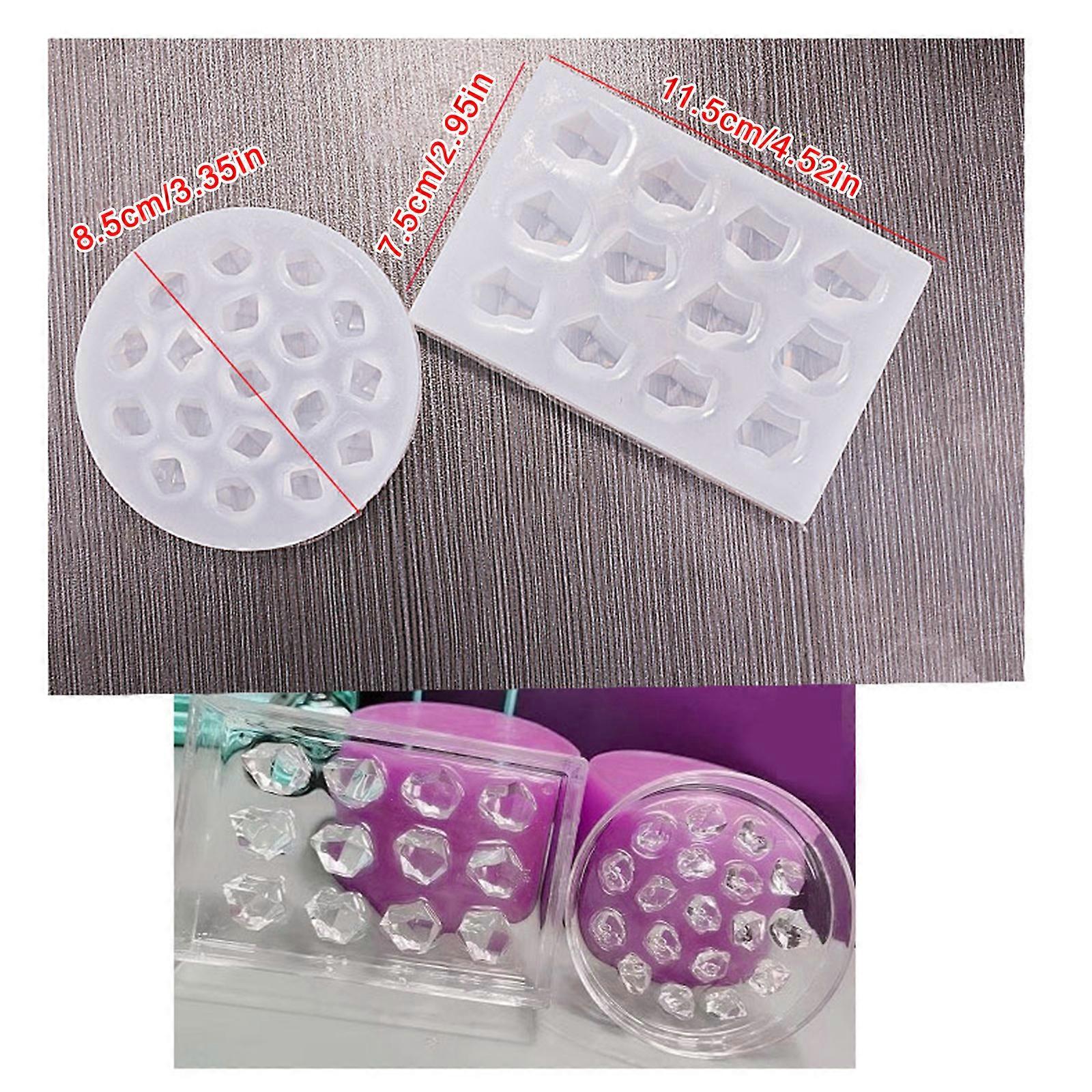 Diamond Gems Fondant Candy Silicone Mold for Cake Decor,Cupcake Topper,Chocolate Epoxy Resin ...