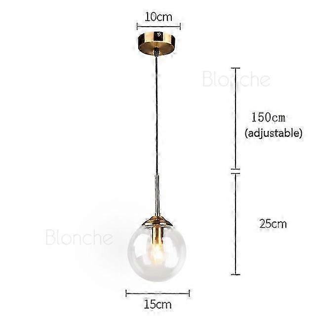Nordic Art Strip Glass Led Pendant Lights Modern Glass Ball Suspension ...