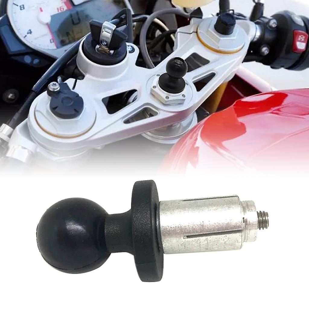 Aluminum Base Rubber Motorcycle Bike Mount Black Fork Stem Base With ...