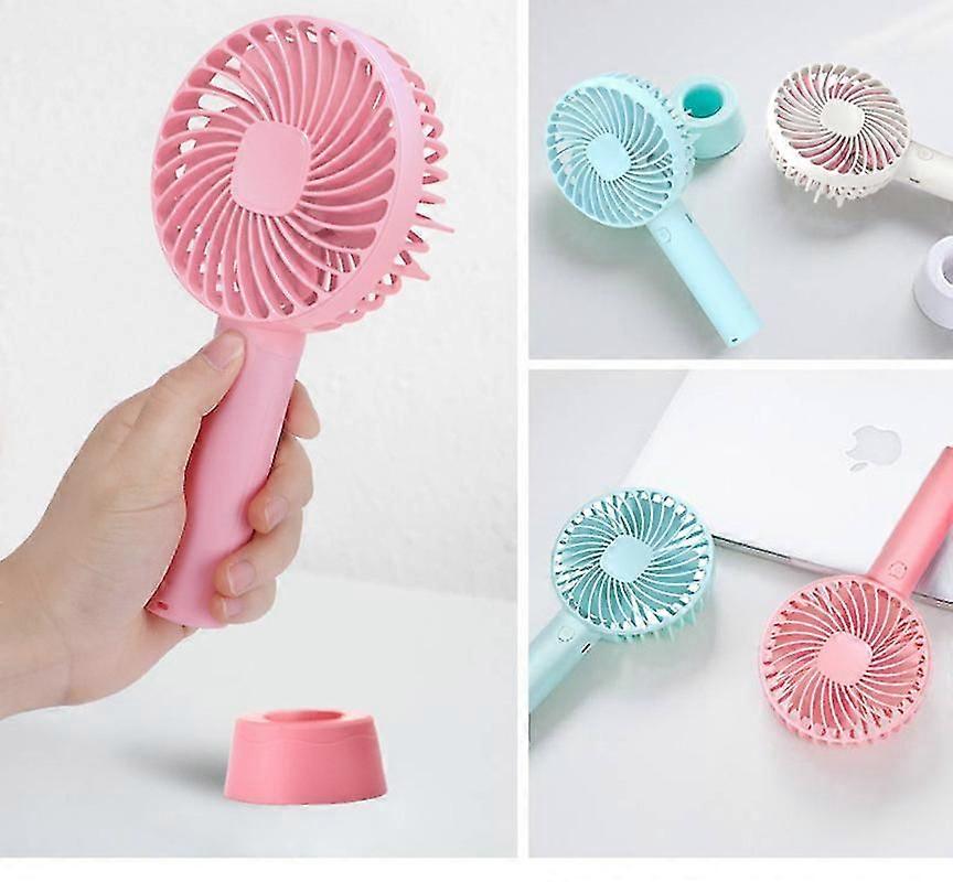 Mini Fan Handheld Portable Hand Fan Rechargeable Usb (color : White, No ...