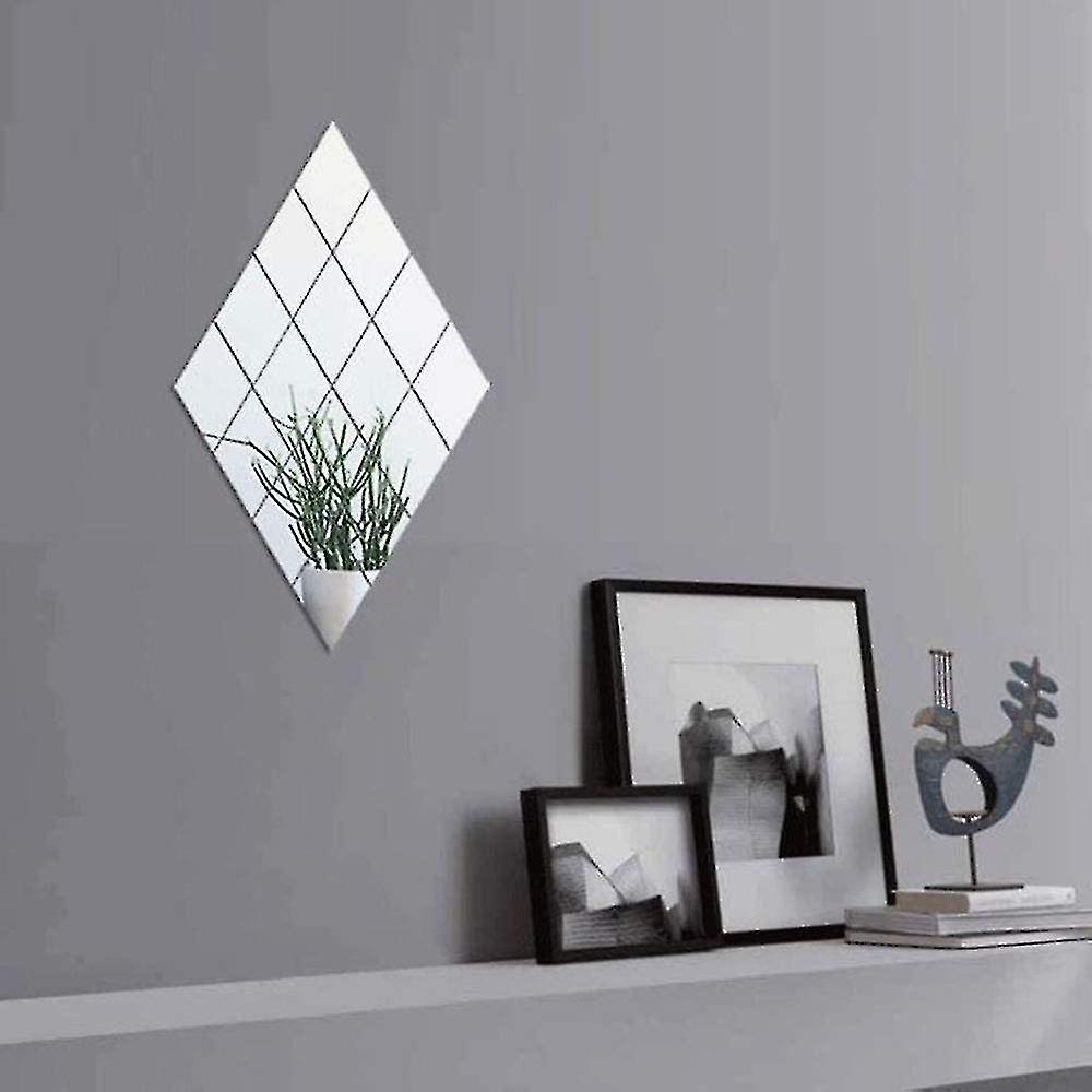 18 Pack Mirror Tile Self Adhesive Wall Mirror For Wall Decor | Fruugo UK