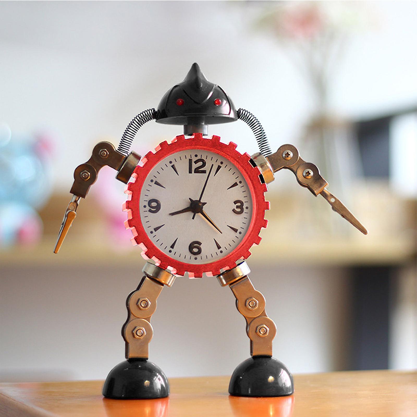 Gear Robot Desktop Alarm Clock for Creative Student Silent for Time ...