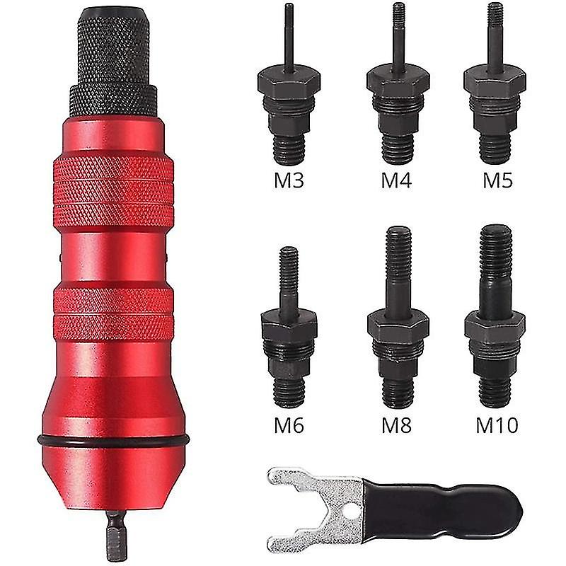 -m10 Cordless Electric Rivet Nut Tool Converter, Insert Nut Tool ...