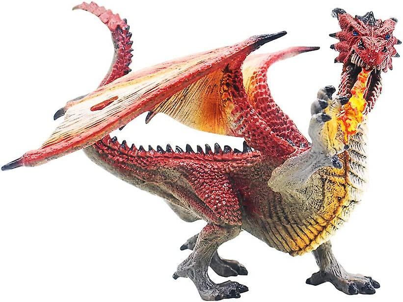 Dragon Figurine Magic Dragon Figurine Realistic Plastic Flying Dragon ...