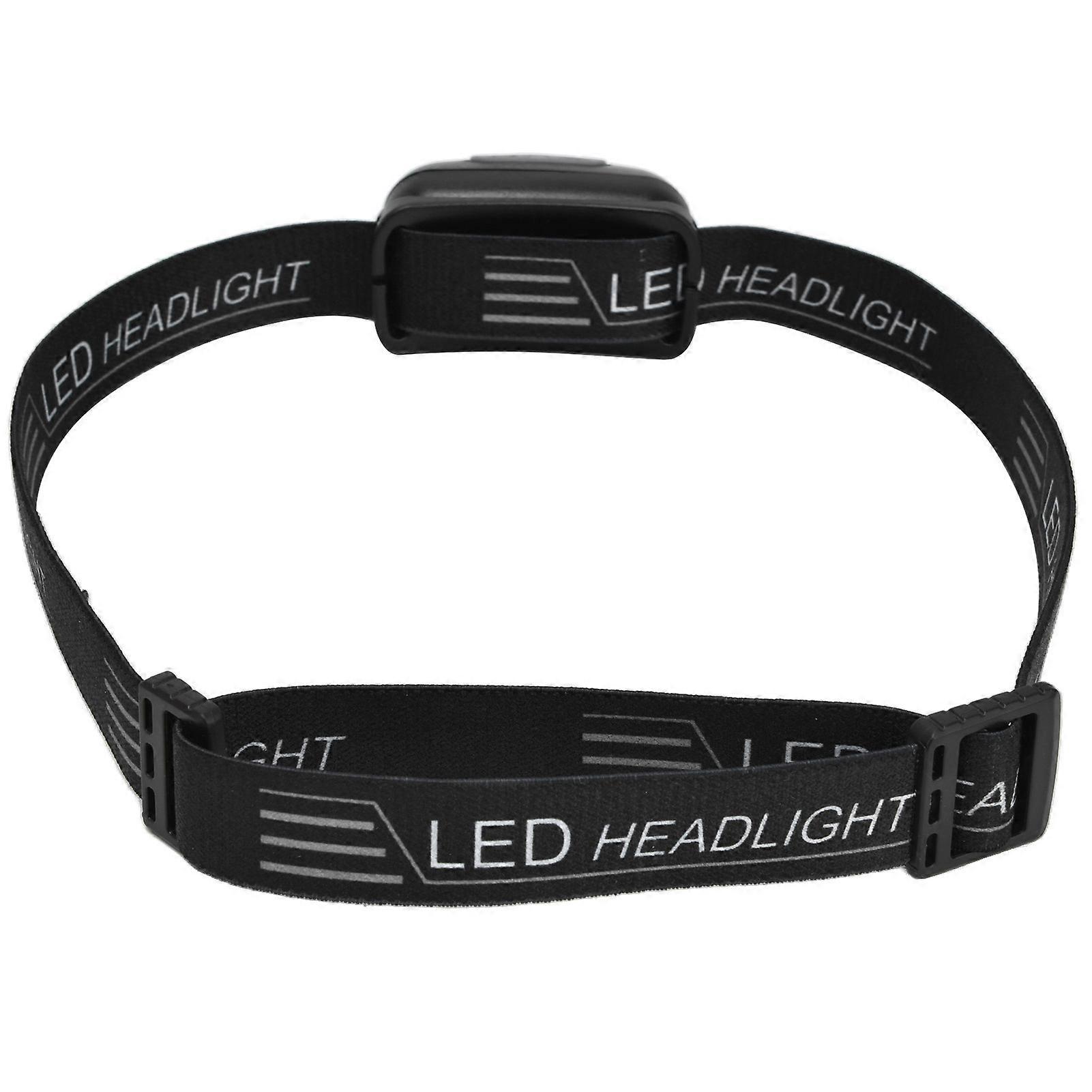 LED Headlamp Rechargeable USB Lightweight Black Mini Design 4 Lighting ...