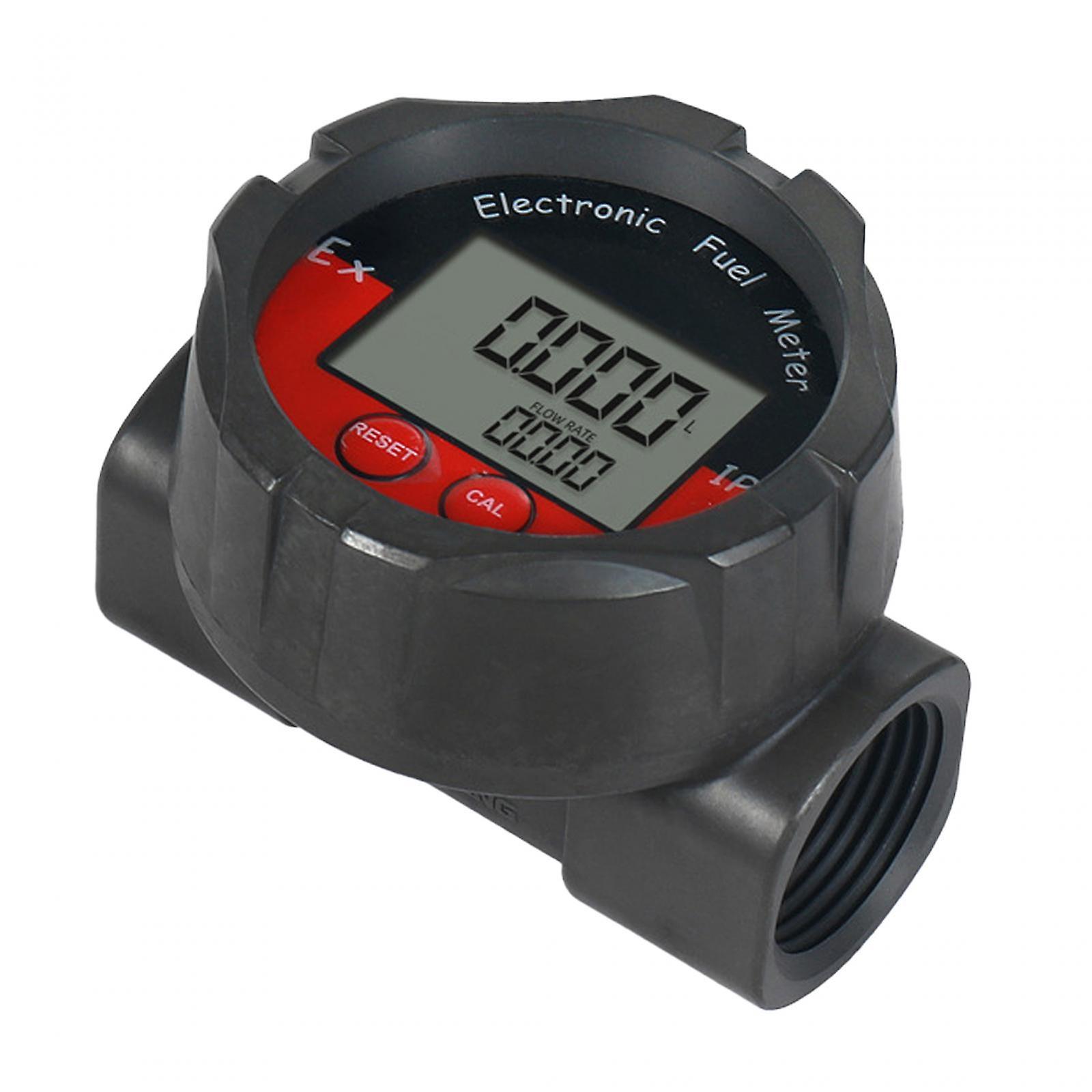 Gasoline Flow Meter Electronic Fuel Meter Accuracy Digital LCD Display ...