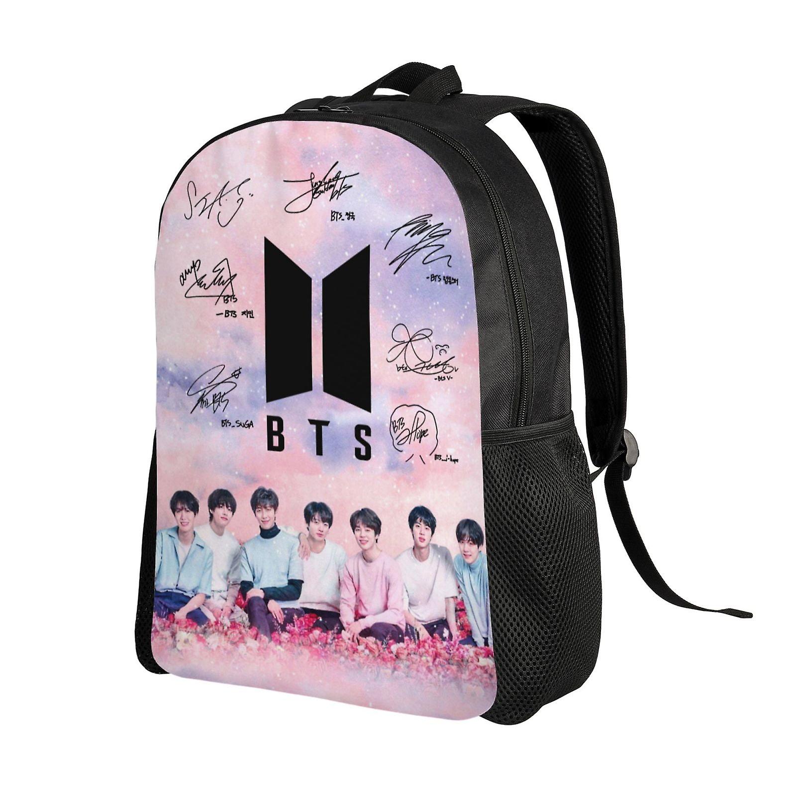 Kids K-Pop BTS Backpack 3D Print Cartoon Anime Backpacks Teenagers ...