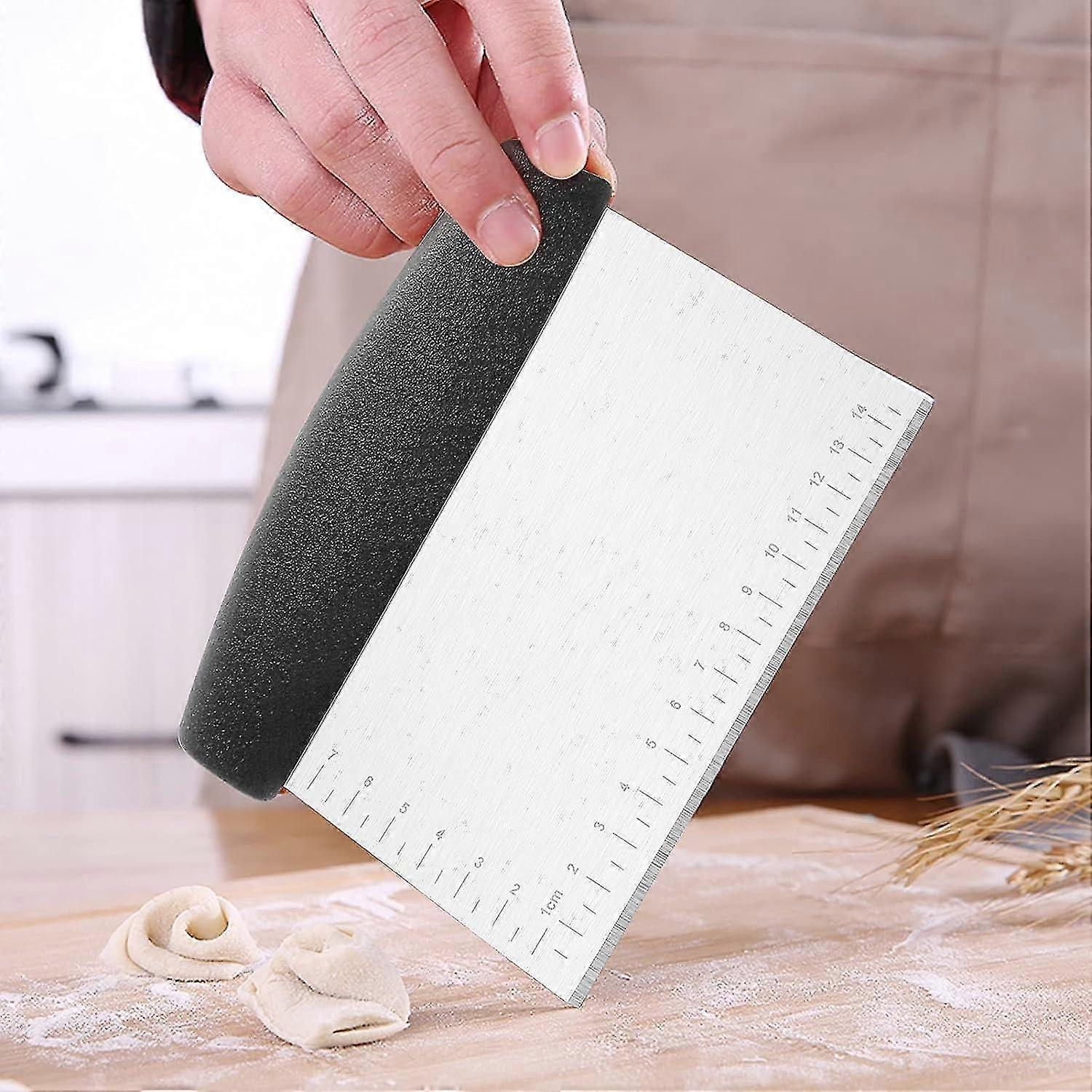 Stainless Steel Pastry Scraper Bench Scraper Chopper, Best As Pizza And ...