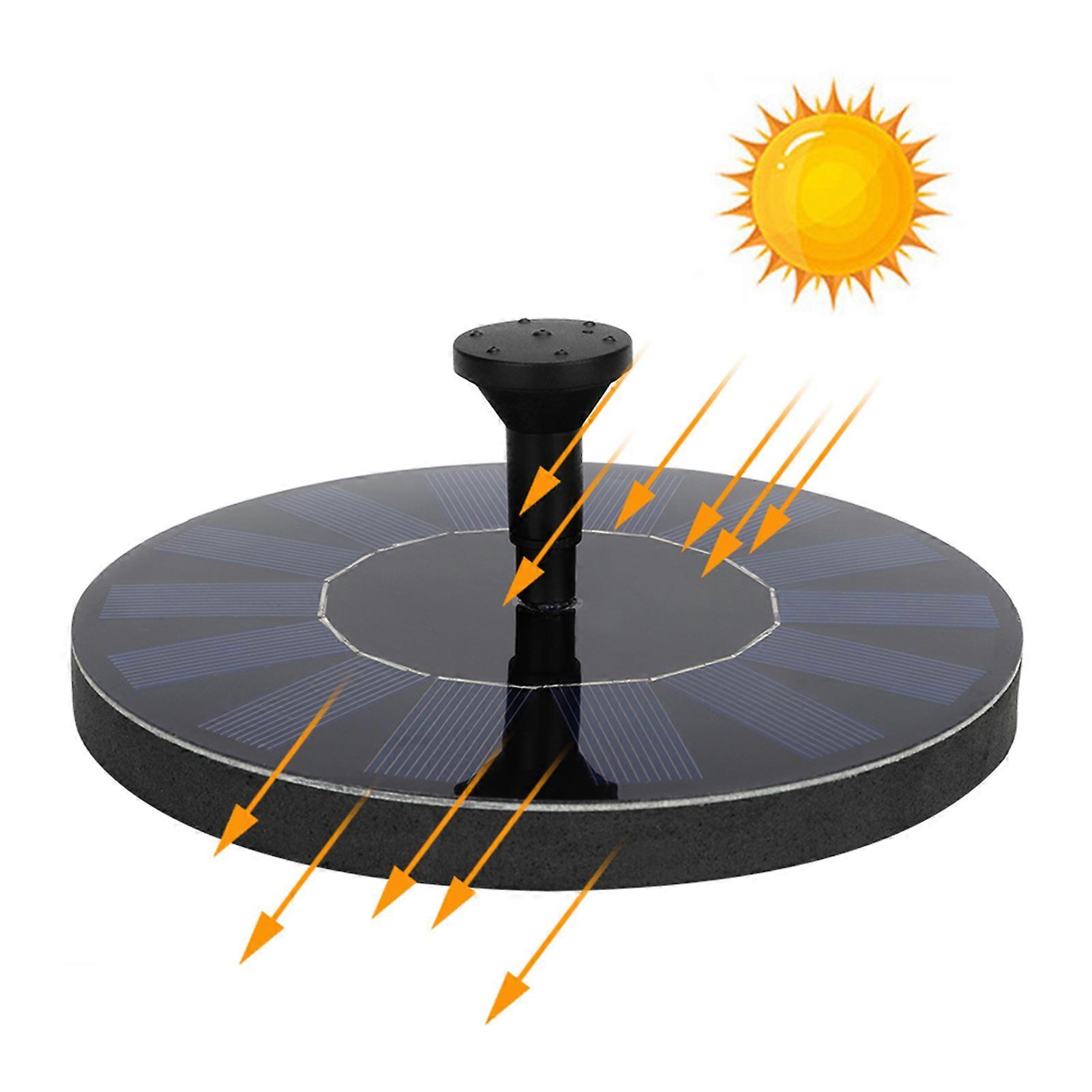 Outdoor Solar Powered Floating Bird Bath Water Fountain Pump Garden ...