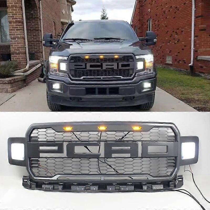 Modified For F150 Grill Mesh For F-150 2018 2019 2020 Raptor Style ...