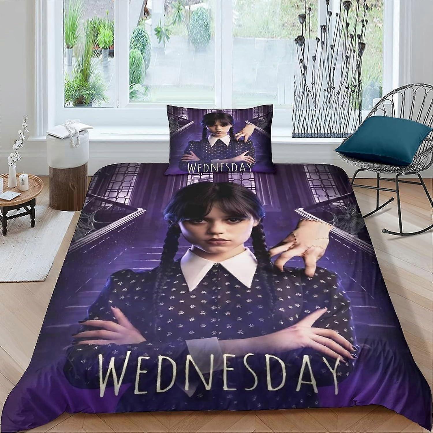 3D Printed Bedding Set with Wednesday Addams Duvet Cover, for Teens and ...