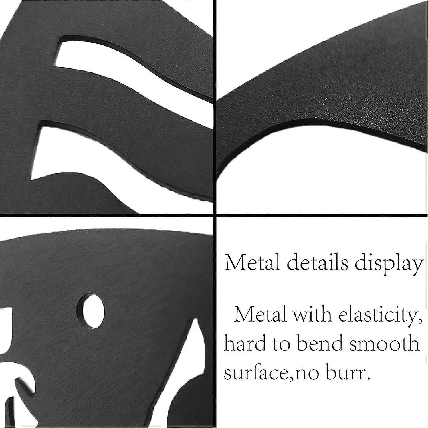 Tiger Metal Wall Decor Iron Art Wall Decoration Black Tiger Sculpture ...