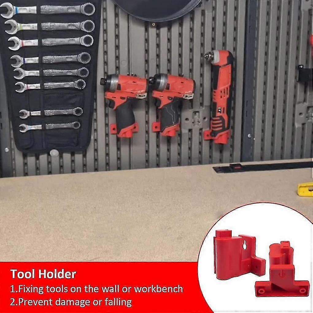 6 Pack M12 Tool Holder Mount, 12v Drill Tool Hanger Plastic Drill Tool ...