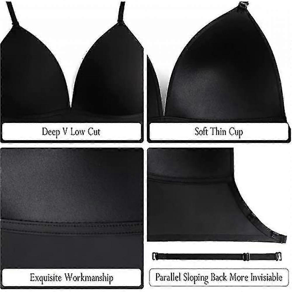 Low Back Bras For Women - Seamless Wire Free Bralette Backless Bras NPW ...