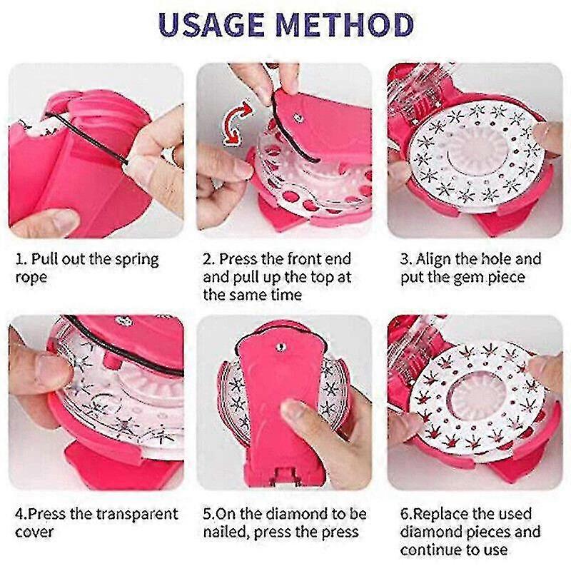 Shining Bling Diamond Hair Sparkle Stapler Machine Set Gems For Decor ...