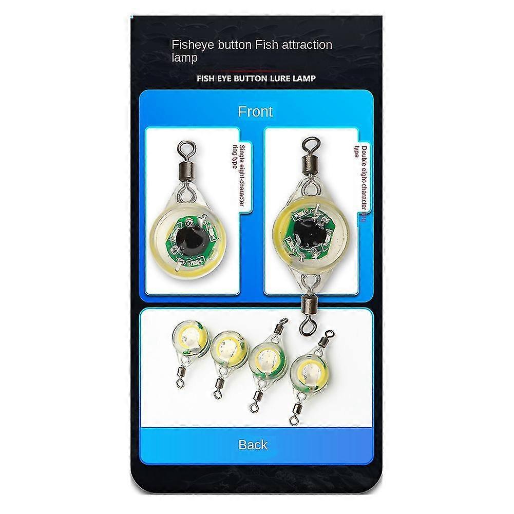5pcs Led Fishing Light Fish Eye Fishing Lure Bait Underwater Fishing ...