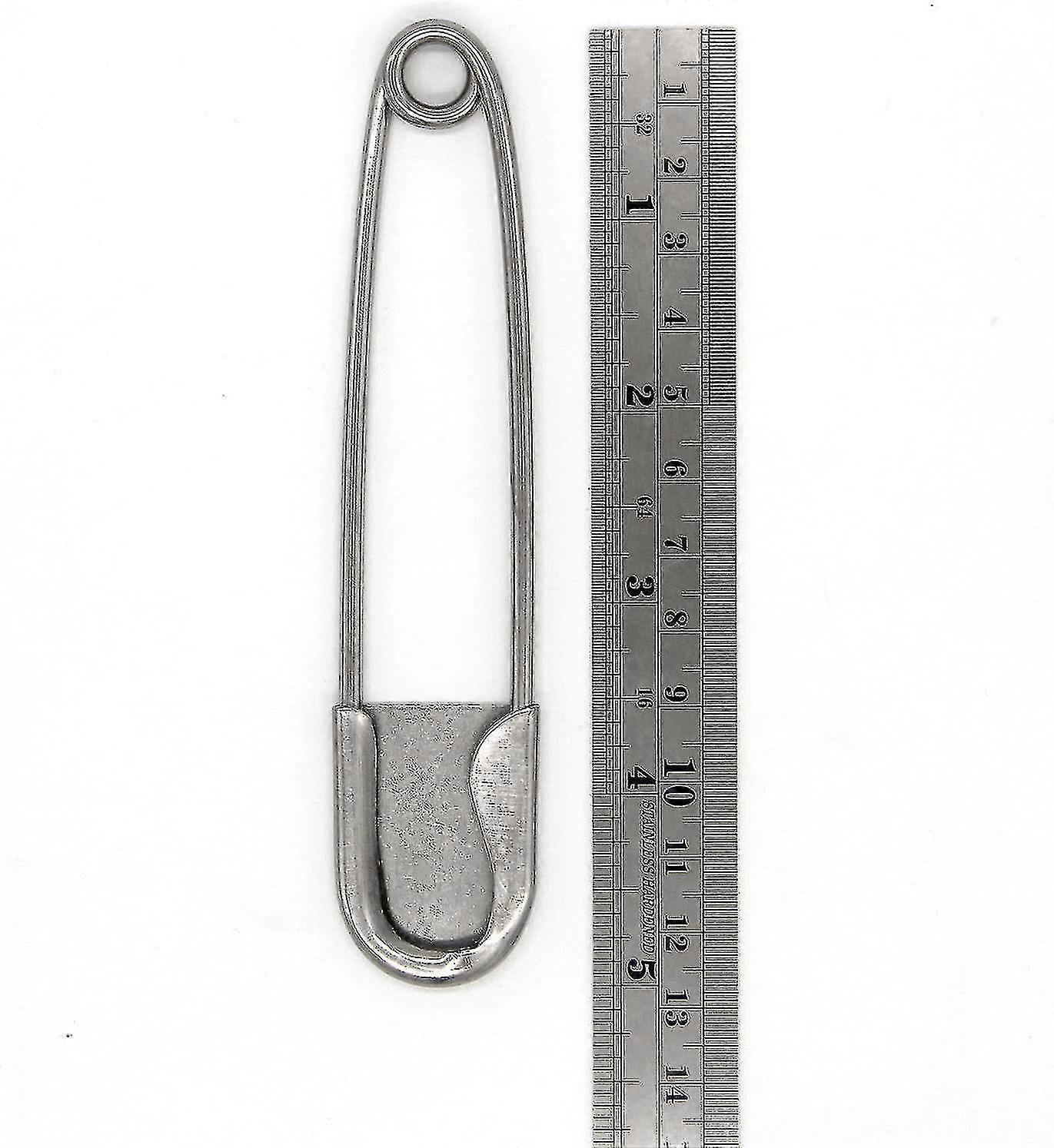 Tool Gadget Large Safety Pins, 5 Inch Safety Pins, 10 Pcs Stainless ...