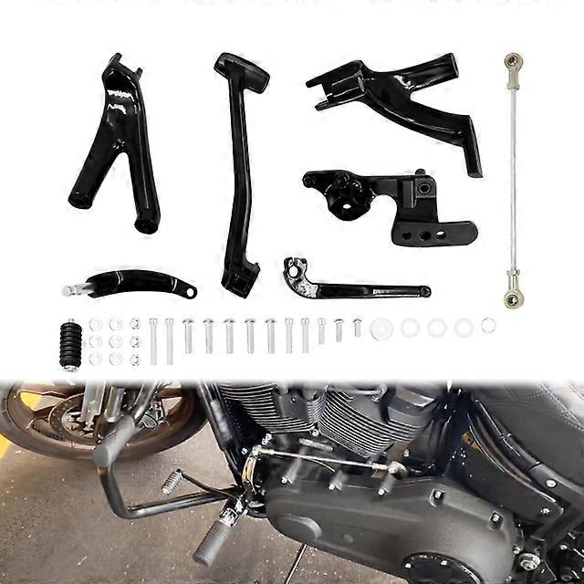 Motorcycle Aluminum Forward Control Foot Peg Kits Set Black For Harley ...