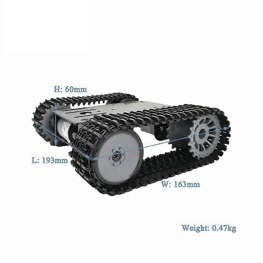 Smart Tank Car Chassis Tracked Crawler Robot Platform with Dual DC 12V ...