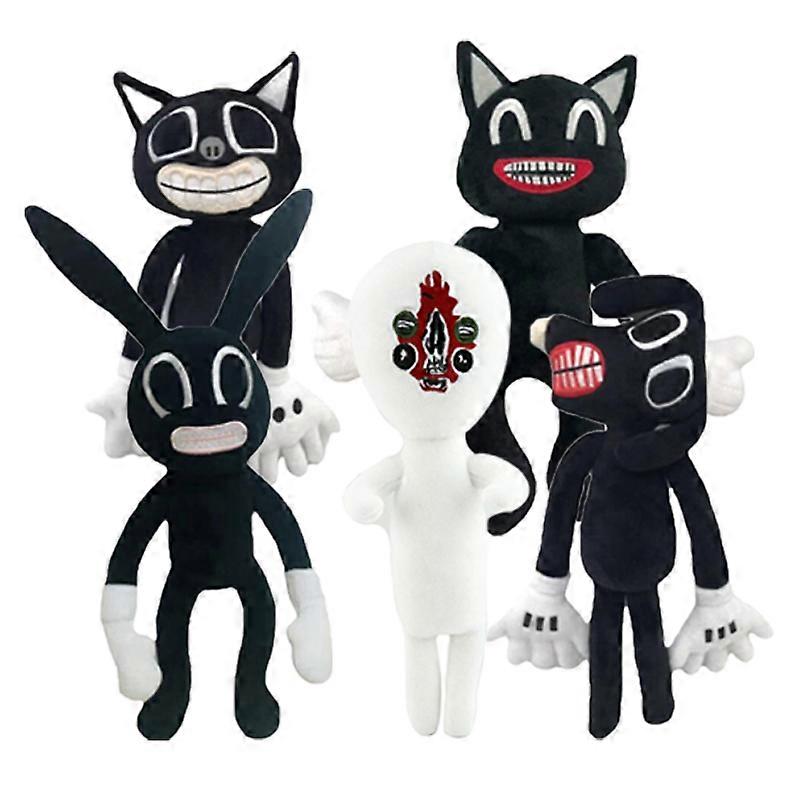 2Pcs/lot Anime Siren Head Plush Dolls Black Cat Animal Peluches Toys ...