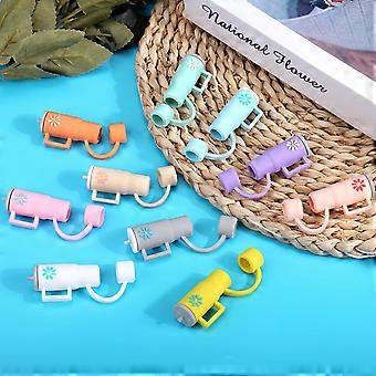 4 stk halmdæksel til Stanley Cup, silikone sugerør topper kompatibel ...