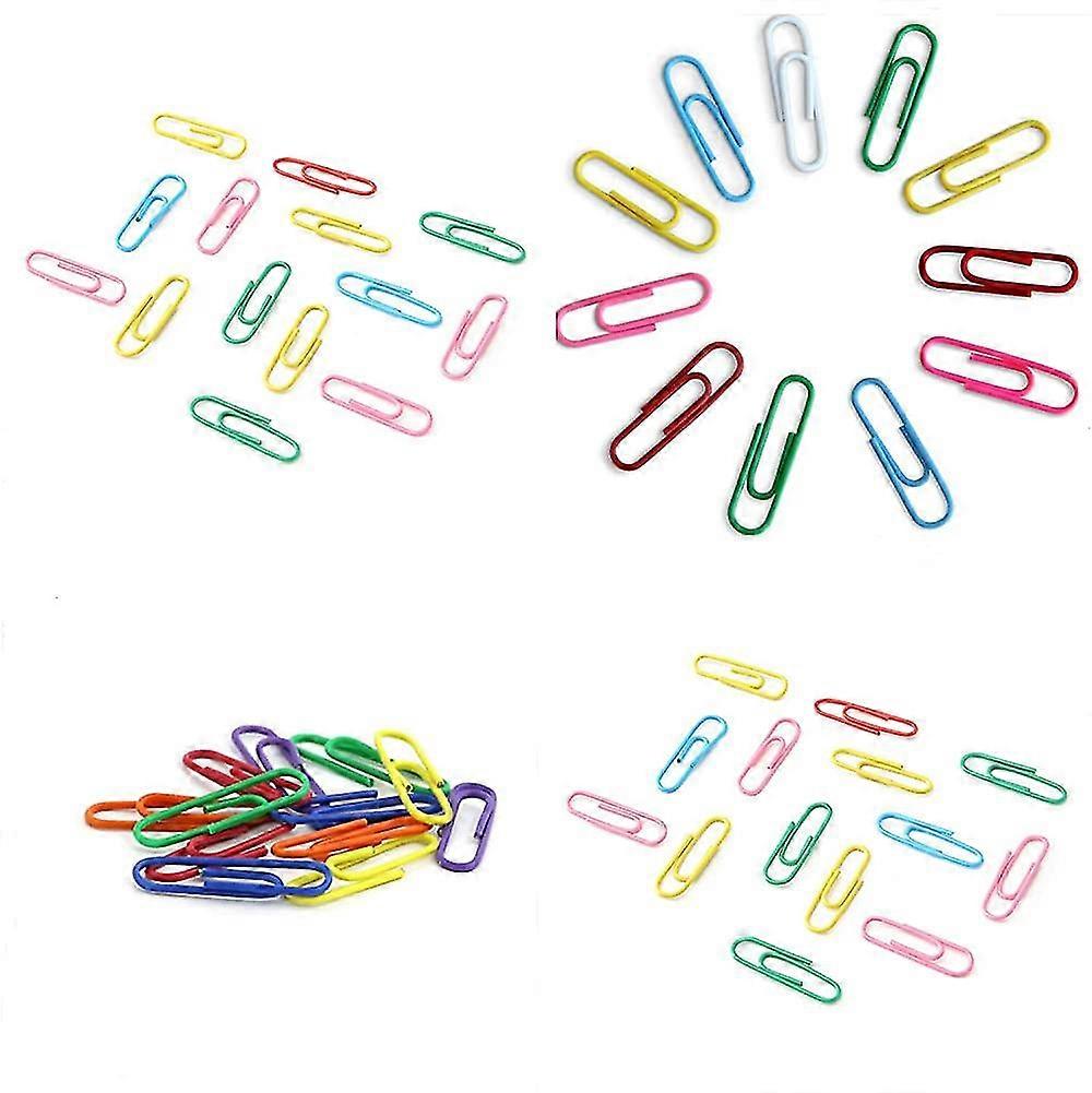 Paper Clips, Premium 450 Pcs Colored Paper Clips, Paper Clips Medium ...