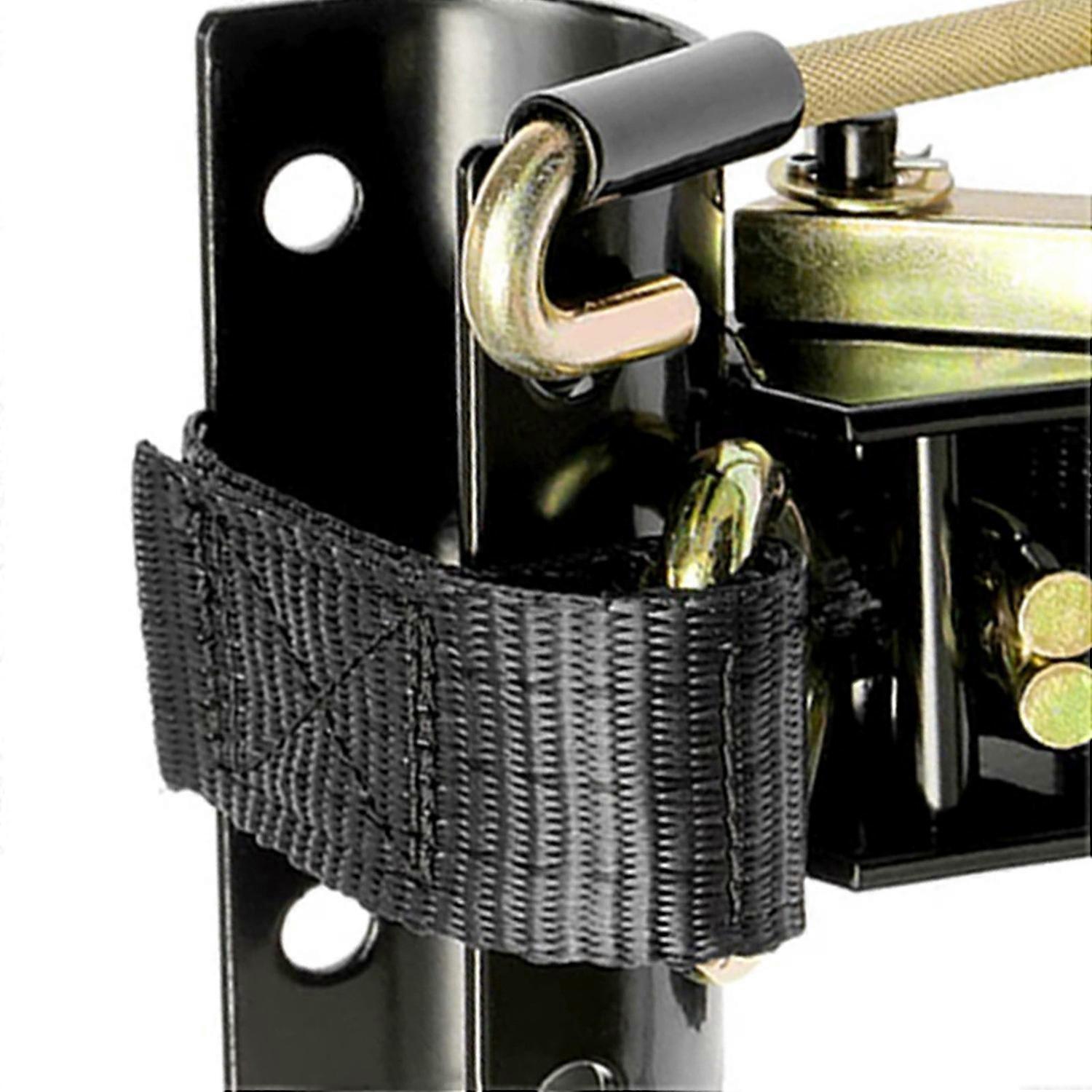 Ladder Rack Ratchet Straps with J Hook 2in Black Tube Mount 1.5in X 7 ...