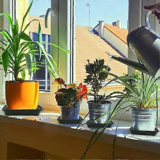 5Pcs Square Flower Pot Trays Plastic Catch Excess Water Soil Spills for ...