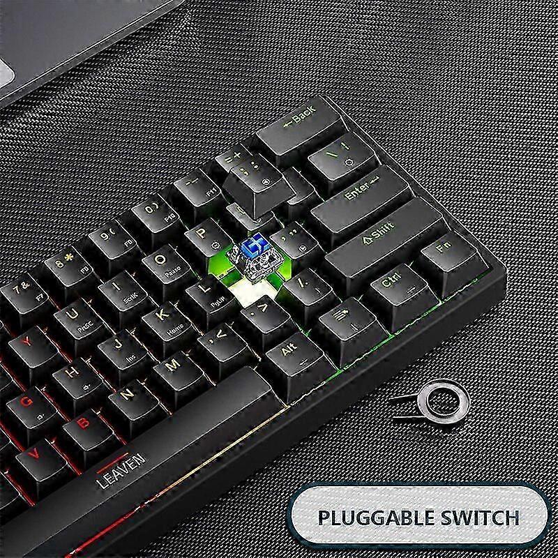 K620 Mini Gaming Mechanical Keyboard 61 Keys RGB Hotswap Type-C Wired ...