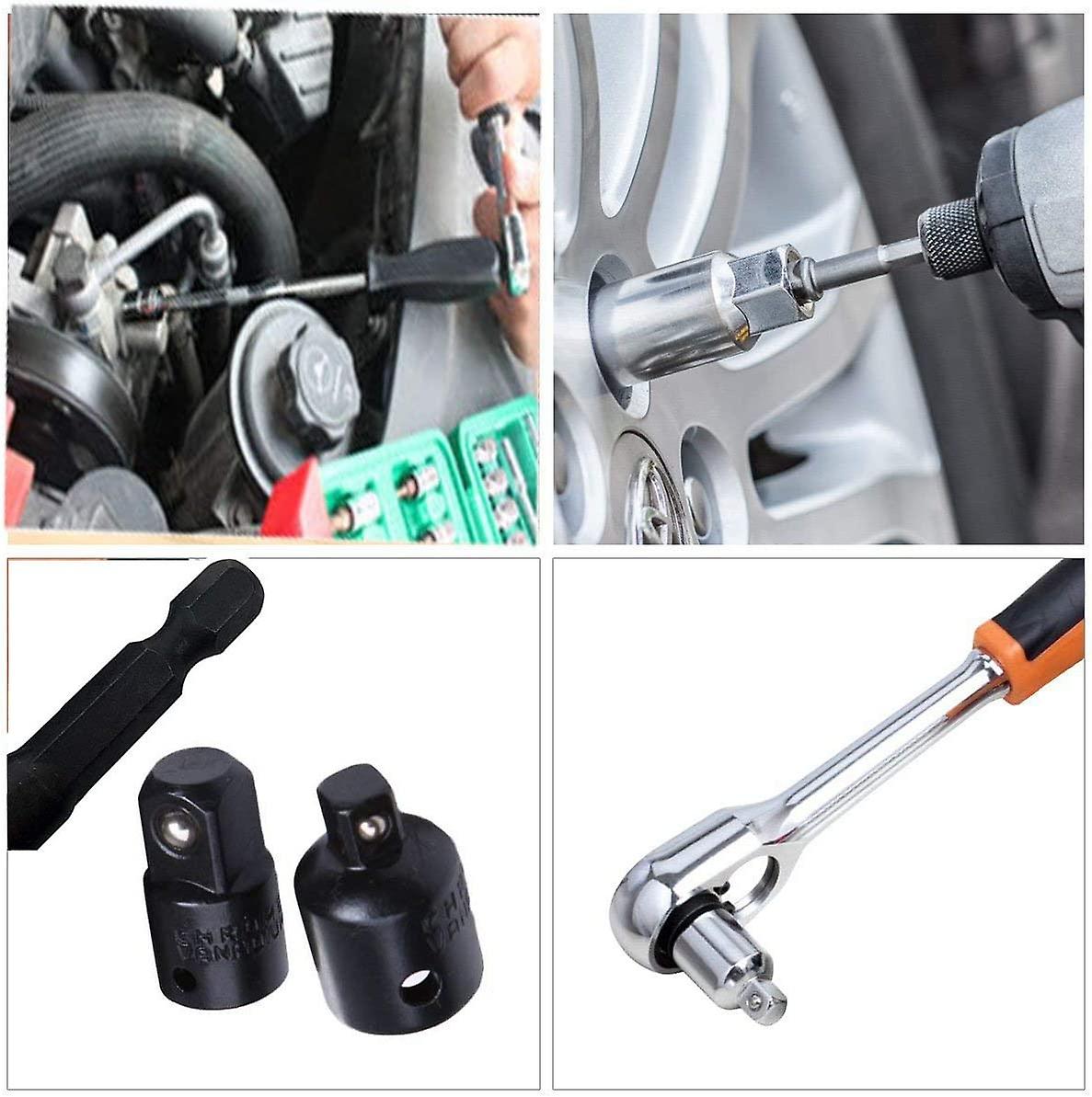 Cordless Screwdriver Socket Adapter Set With 3 Pieces. Hex Socket ...