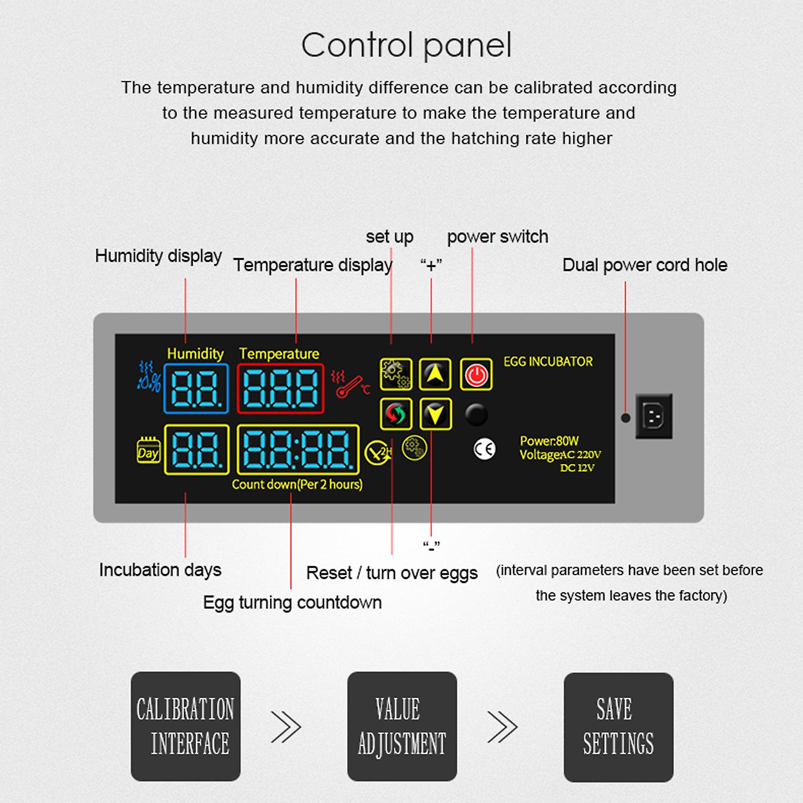 DIY Egg Incubators Hatcher Controller Dual Power Supply DIY Mini ...