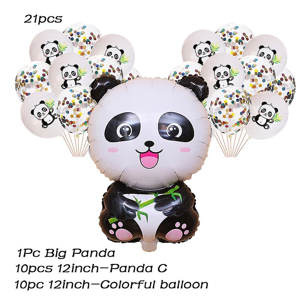 Panda Party Decorations Supplies Happy Birthday Banner Balloons Panda ...