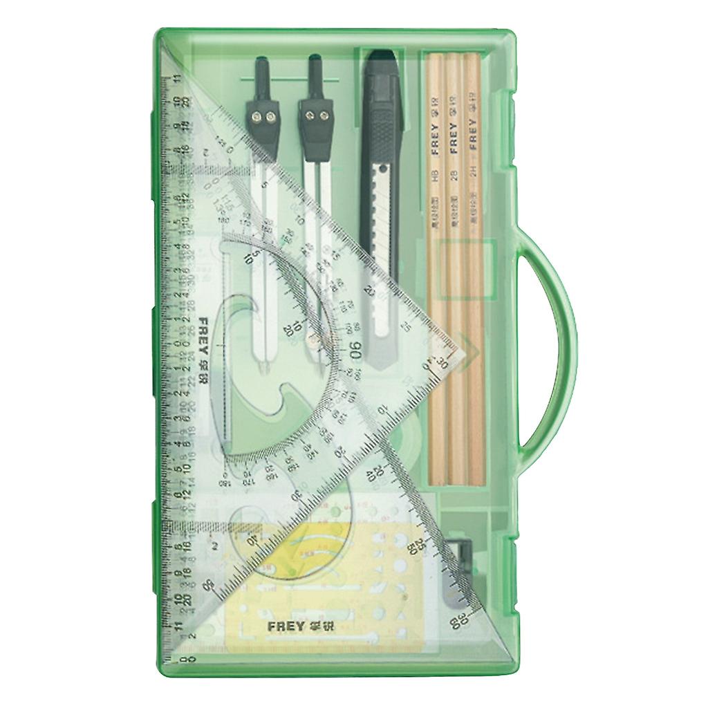 Geometry Set with Divider,Set Squares,Drawing Square,Compasses and ...