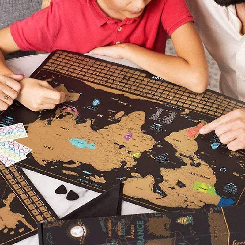 Posters & Prints Posters Interactive Scratch Off World Map Travel Home ...