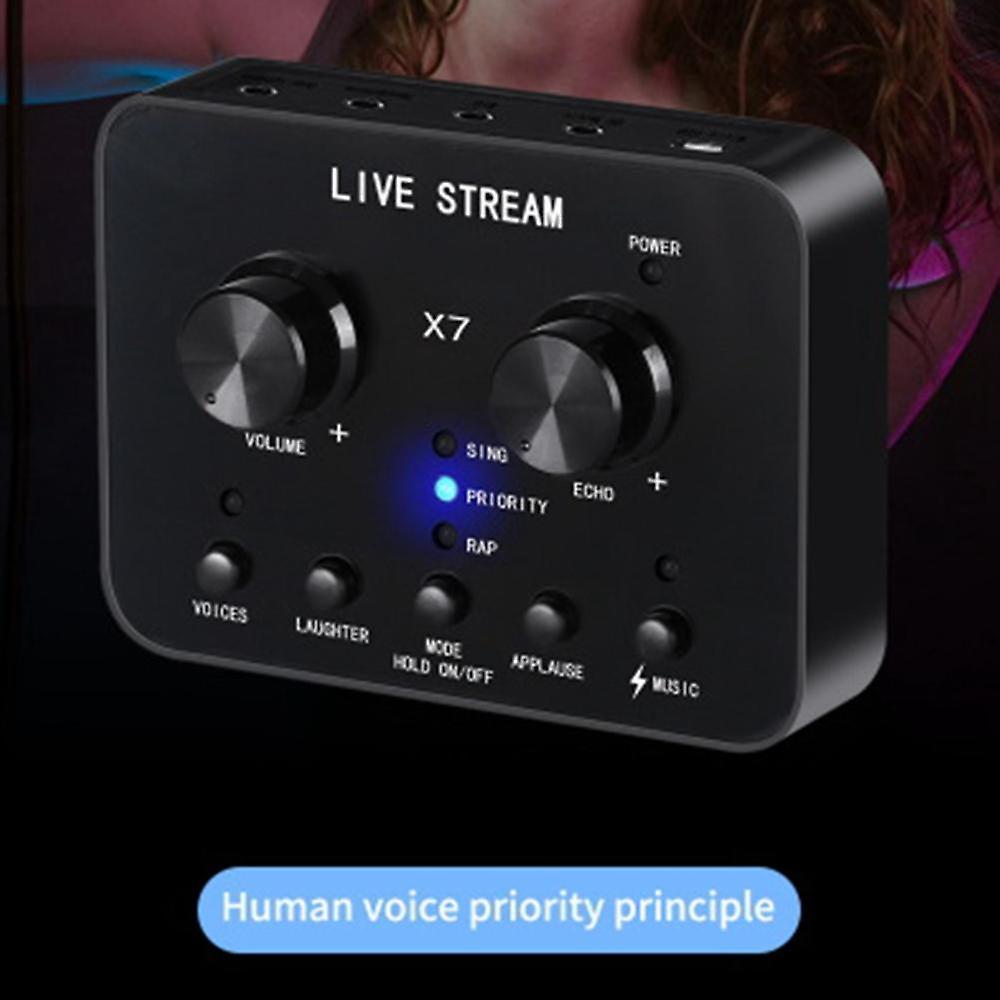 Sound Card Voice Changer External Electronic Audio Shouting Microphone ...