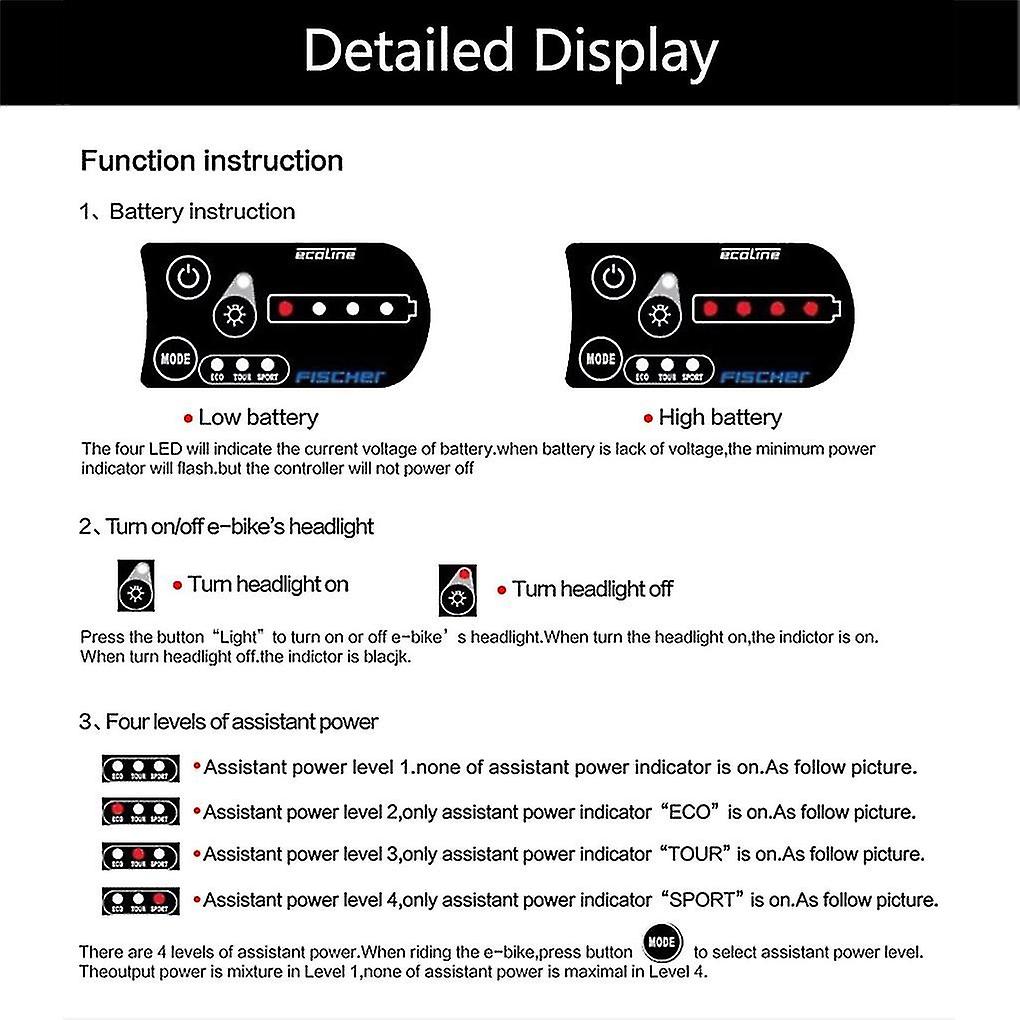 Led Display Connector 810 For Electric Bicycle Cycling Speed Meter ...