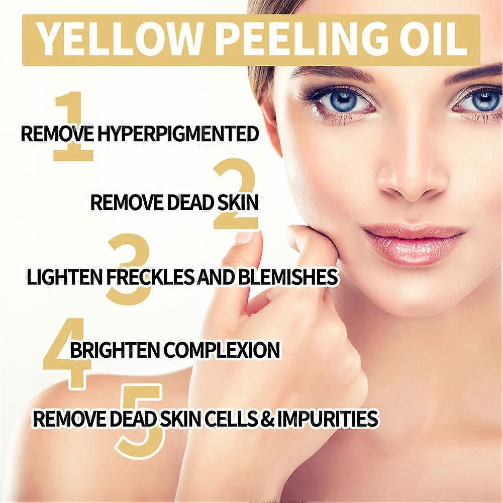 50ML Yellow Peeling Oil Extra Strength, Lightening Exfoliating for Dark ...